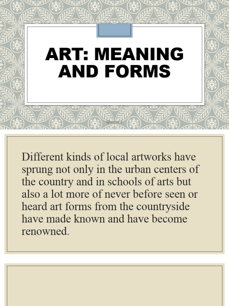 Contemporary Art and Music Forms Overview | PDF | Classics