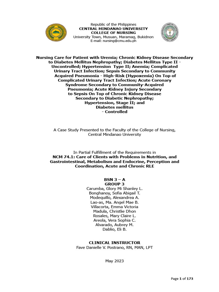 Bsn-3a, G-3 CP (Final Term) | PDF