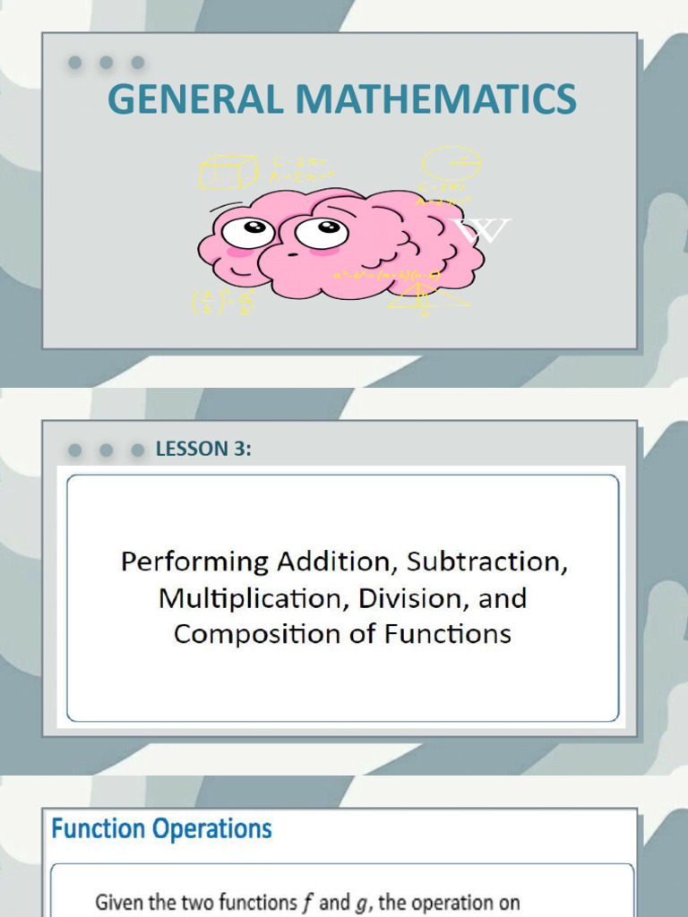 General Mathematics Lesson 3 | PDF General Mathematics Lesson 3 | PDF