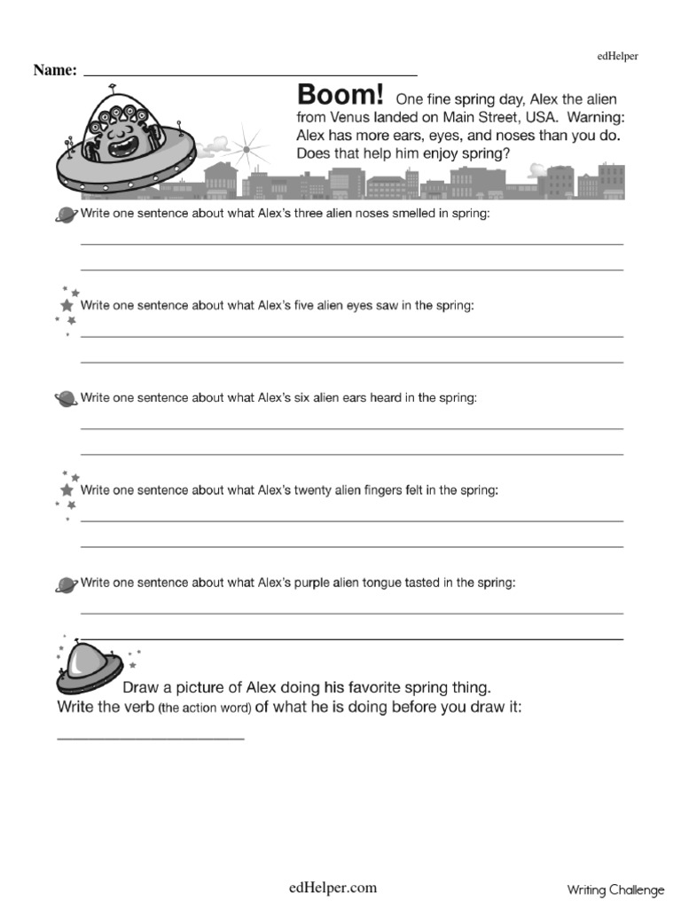 1st Grade Writing Worksheets | PDF