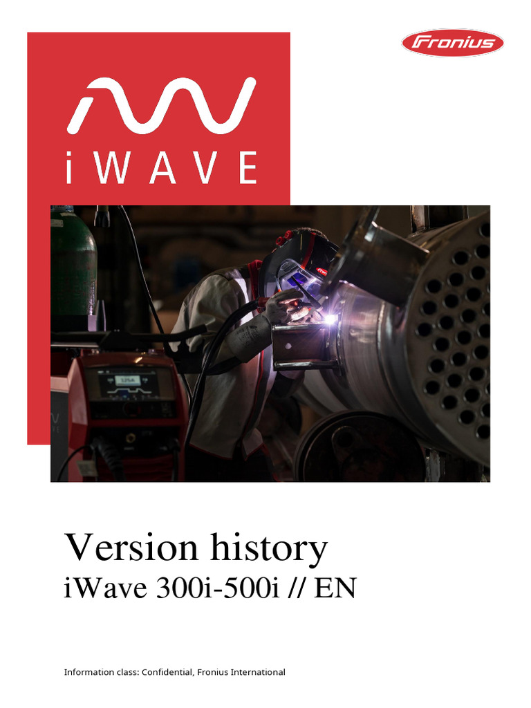 Versionshistory Iwave 3.2.35 EN | PDF | Manufactured Goods | Electricity