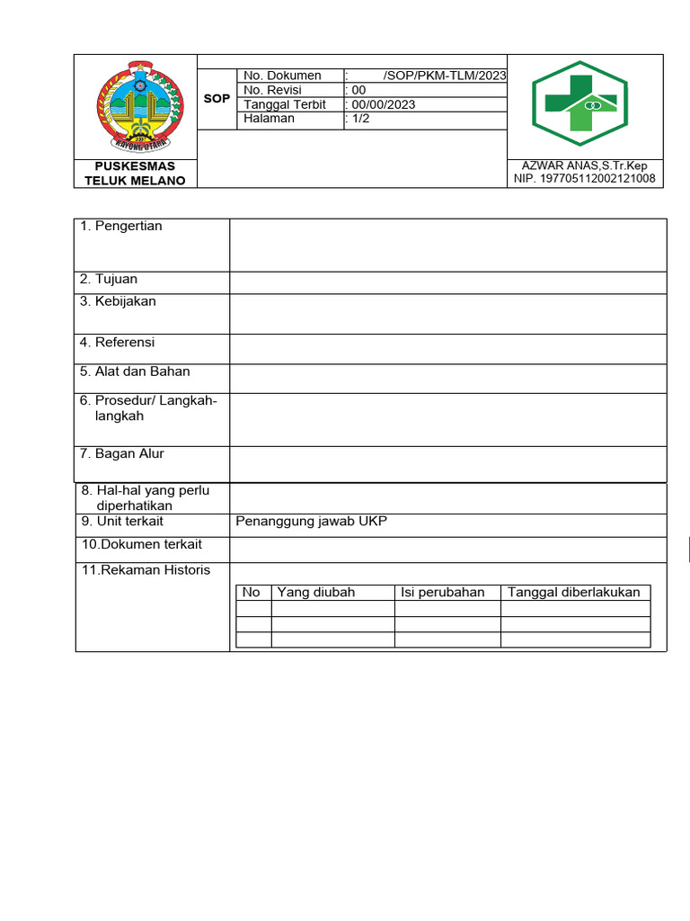 Form Sop | PDF