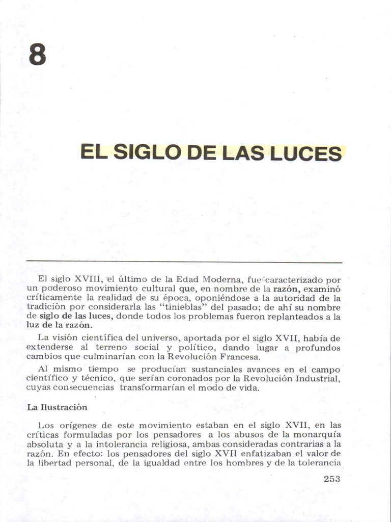 El Siglo de Las Luces | PDF