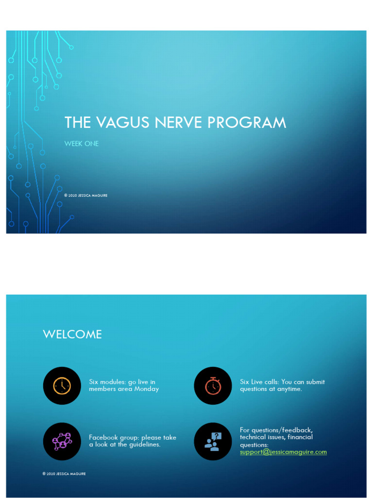 Vagus Nerve Program Theory Module One Presentation-Compressed | Download Free PDF | Stress ...