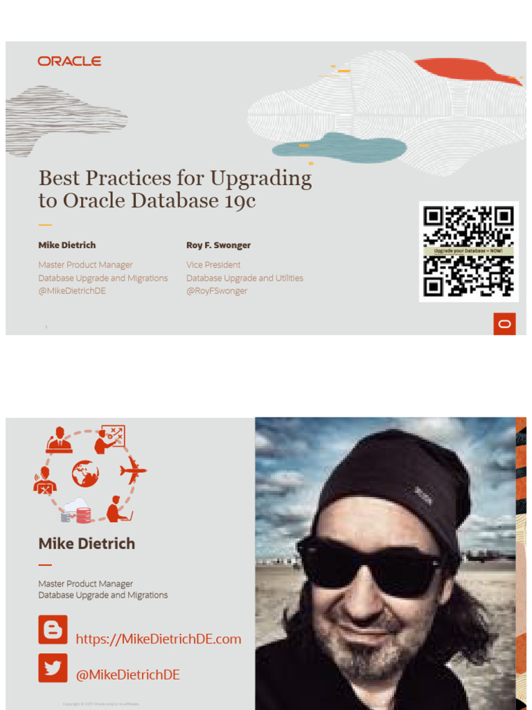 Oow2019 Upgrade Bestpractice Pdf Oracle Database Databases