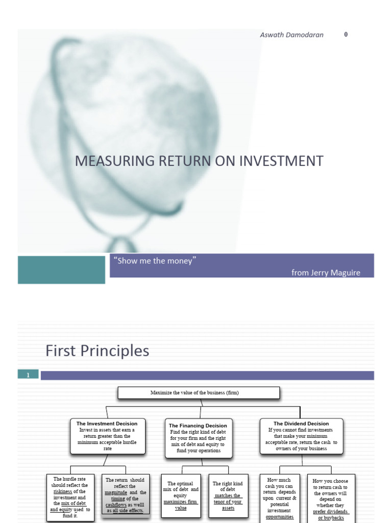 Measuring Investment Returns | PDF | Internal Rate Of Return | Net Present Value