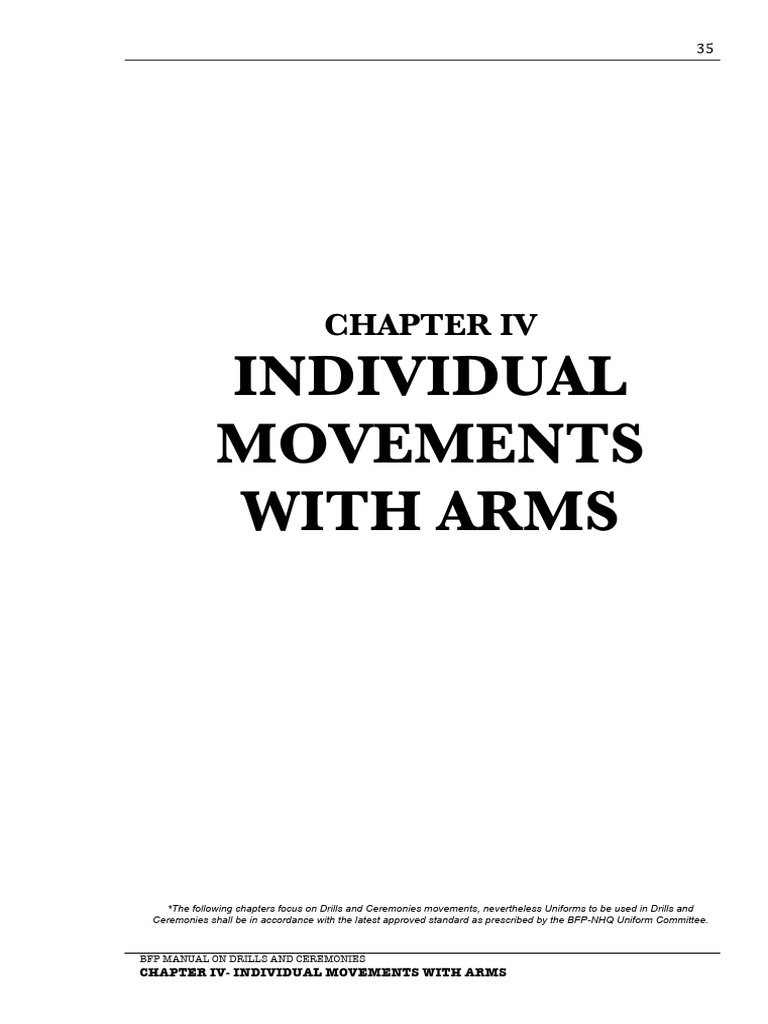 Individual Movements With Drill Arms Part 1 | PDF