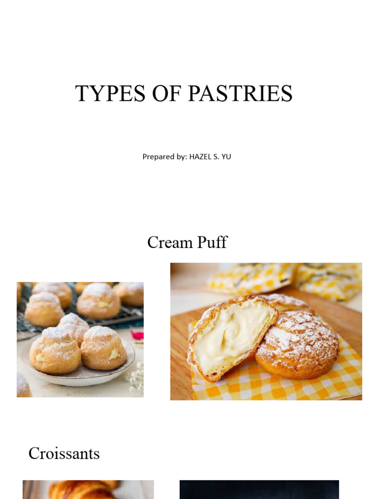 Types of Pastries | PDF