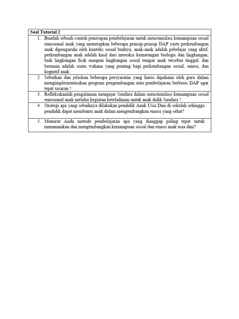 Soal Tutorial 2 | PDF