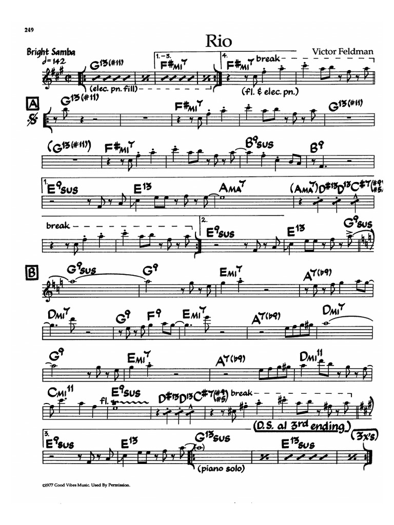 RIO - Alto Saxophone | PDF