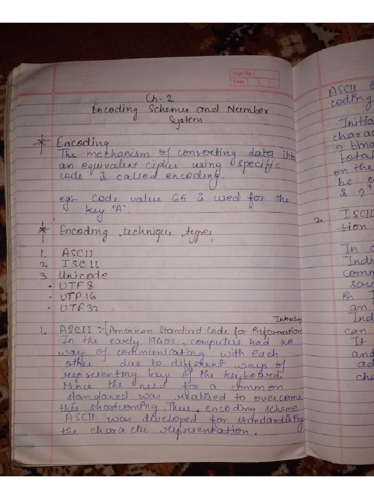 Ch 2 Encoding Schemes And Number System Pdf