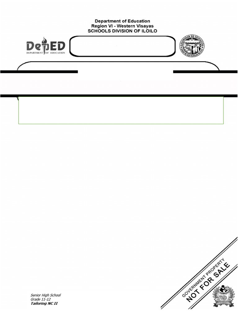 Tailoring Infosheet Q1 | PDF