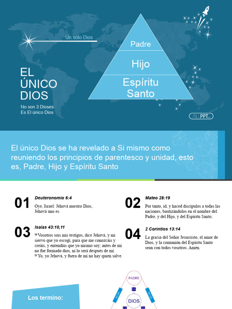 Lección 4 - El Único Dios | PDF | Trinidad | espíritu Santo