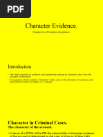 Admissibility of Defendant Bad Character Evidence | PDF | Witness ...