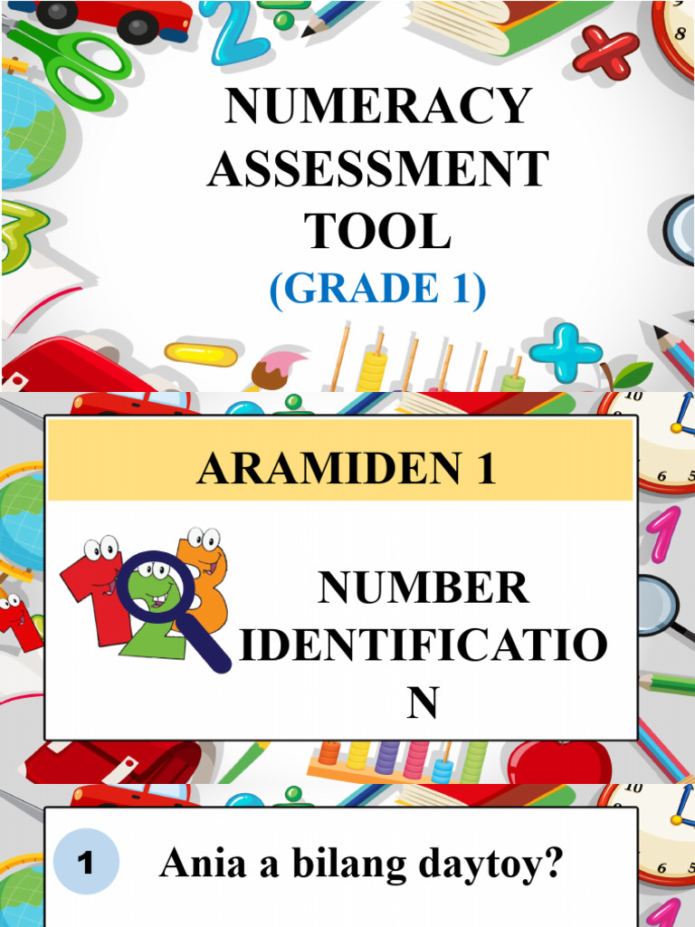 MRA Math Grade 1 Numeracy Assessment Tool Final | PDF