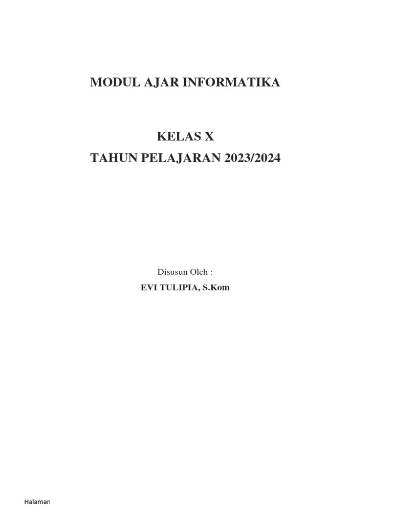 Modul TIK | PDF