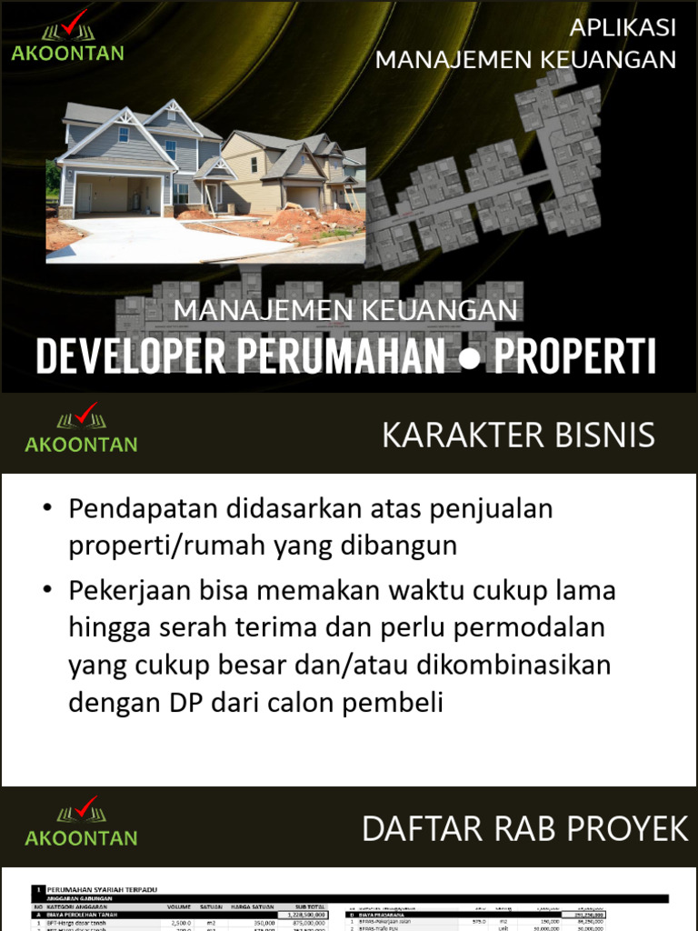 Contoh Laporan Keuangan Developer Perumahan | PDF