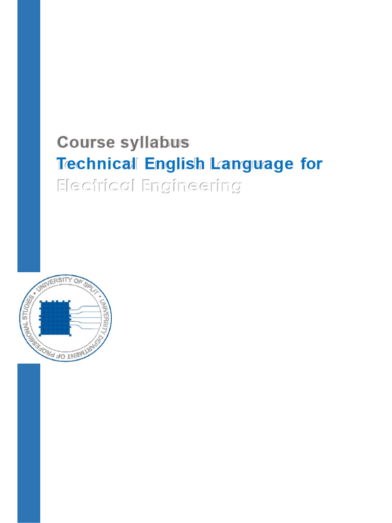 SEL_SEN015_ Technical English language for Electrical Engineering | PDF ...