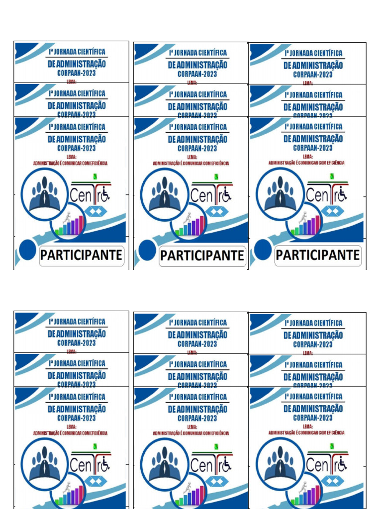 3 Participantes Crachas | PDF