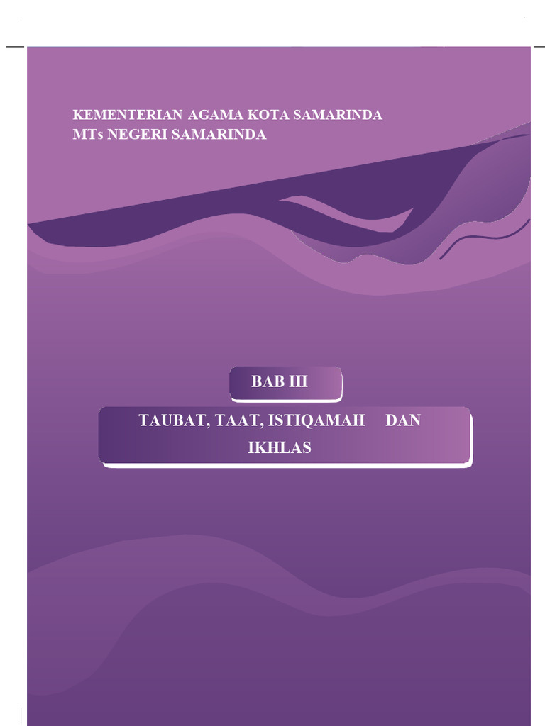 Modul Akidah Akhlak 7 Bab 3 | PDF