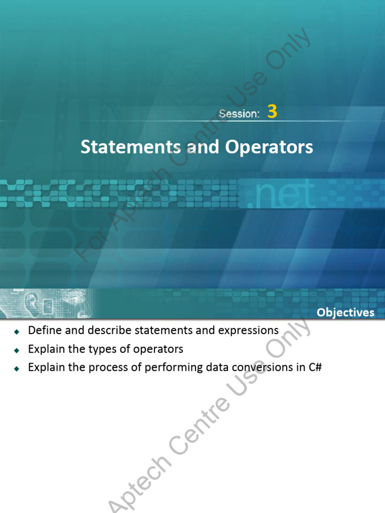 Session 03 | PDF | C Sharp (Programming Language) | Computer Program