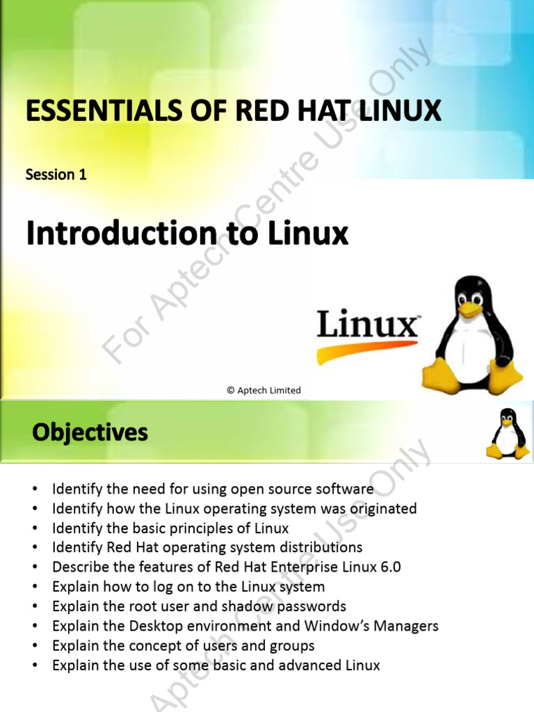 Session 1 | PDF | Linux | Operating System
