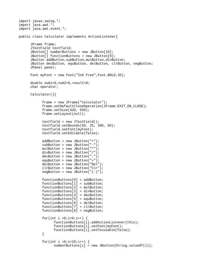 Java Calculator App | PDF | Concurrent Computing | Operating System ... Java Calculator App | PDF | Concurrent Computing | Operating System ...