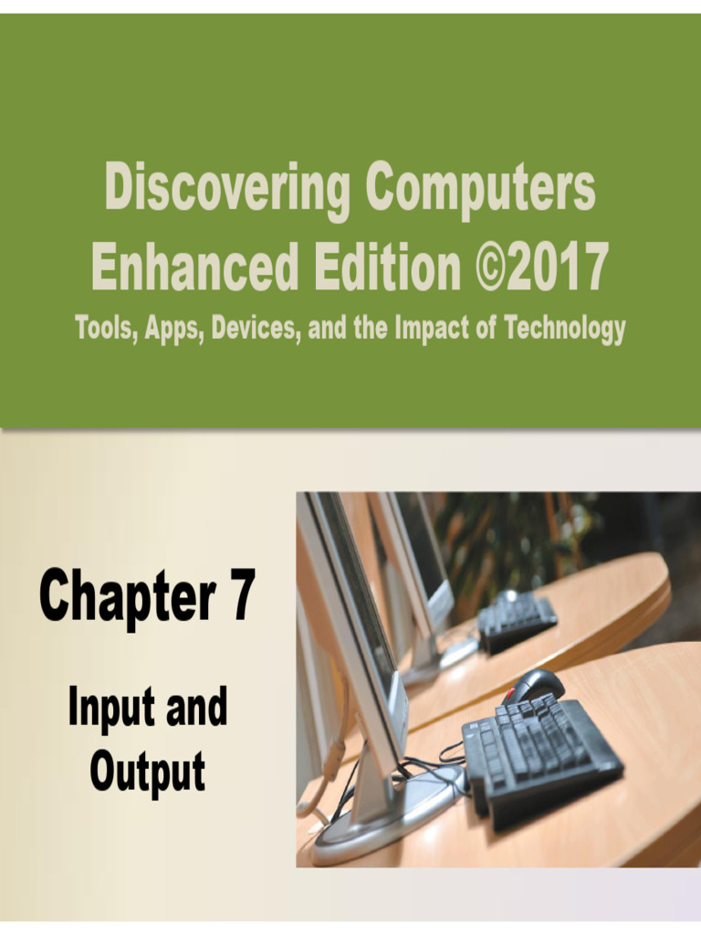 Chapter 7 (Input and Output) | PDF | Printer (Computing) | Image Scanner