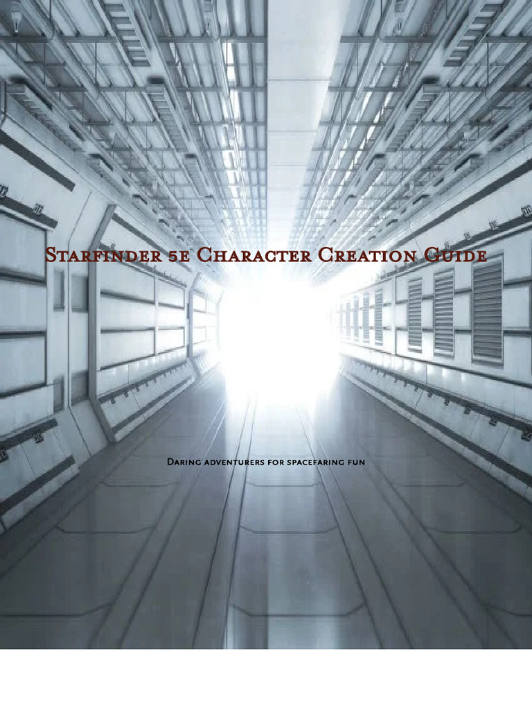 Starfinder 5e Character Creation Guide - The Homebrewery | PDF