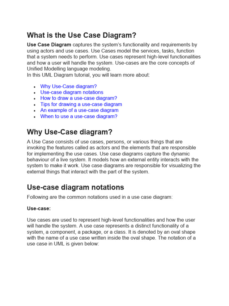 Use Cases | PDF | Use Case | Unified Modeling Language