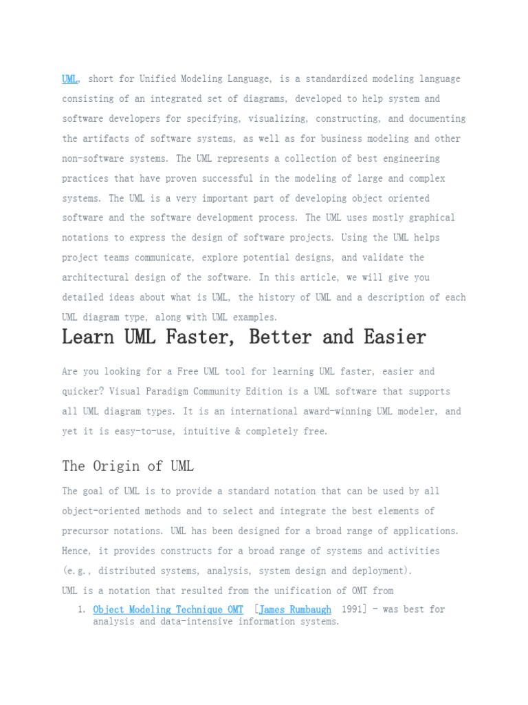 Unified Modeling Language and Tools | PDF | Unified Modeling Language | Class (Computer Programming)