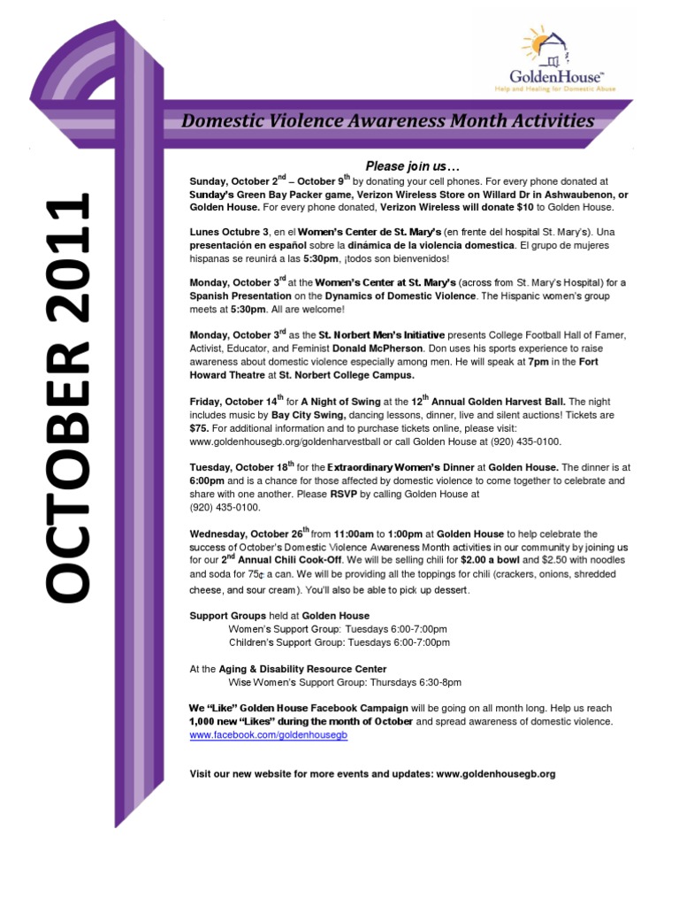 DVAM Calendar 2011 | PDF | Leisure