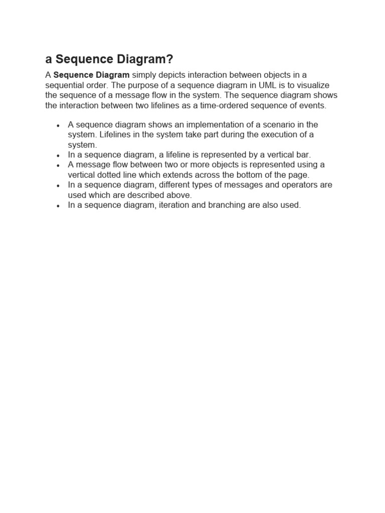Sequence Diagram | PDF | Sequence | Notation