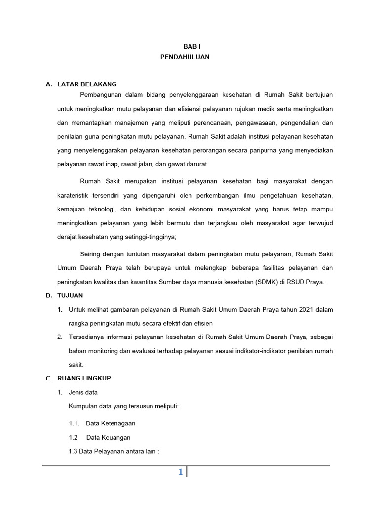 Profil 2022 Rsud-1 | PDF | Kesehatan Holistik