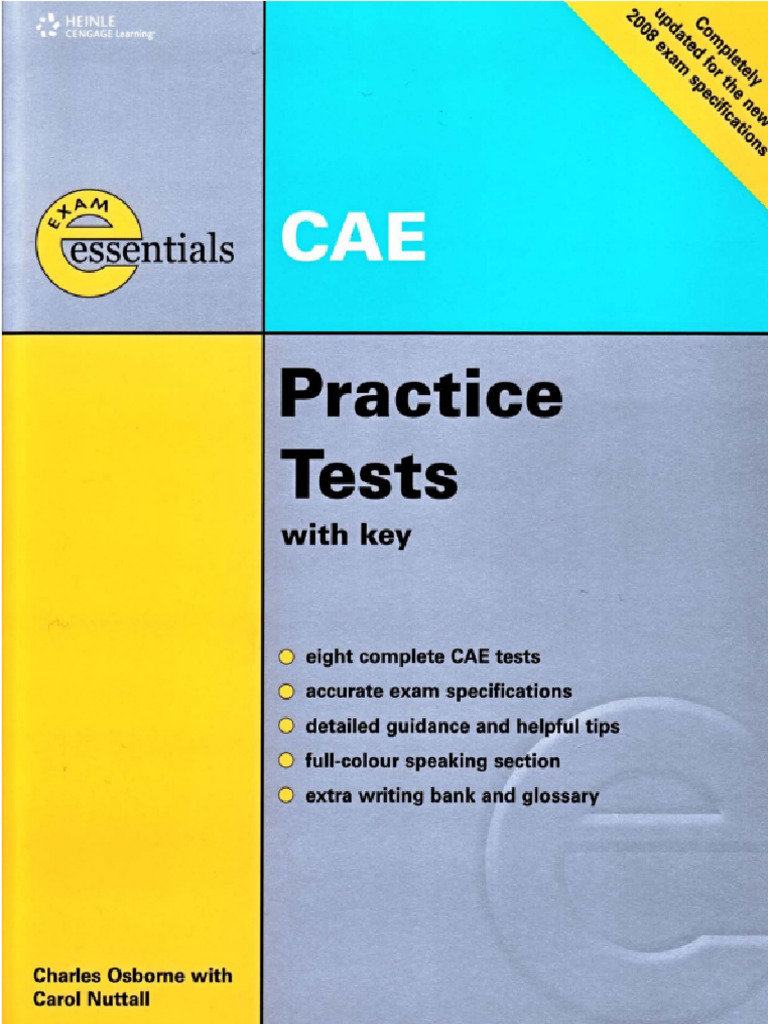 Cae Practice Tests With Key by Charles Osborne | PDF