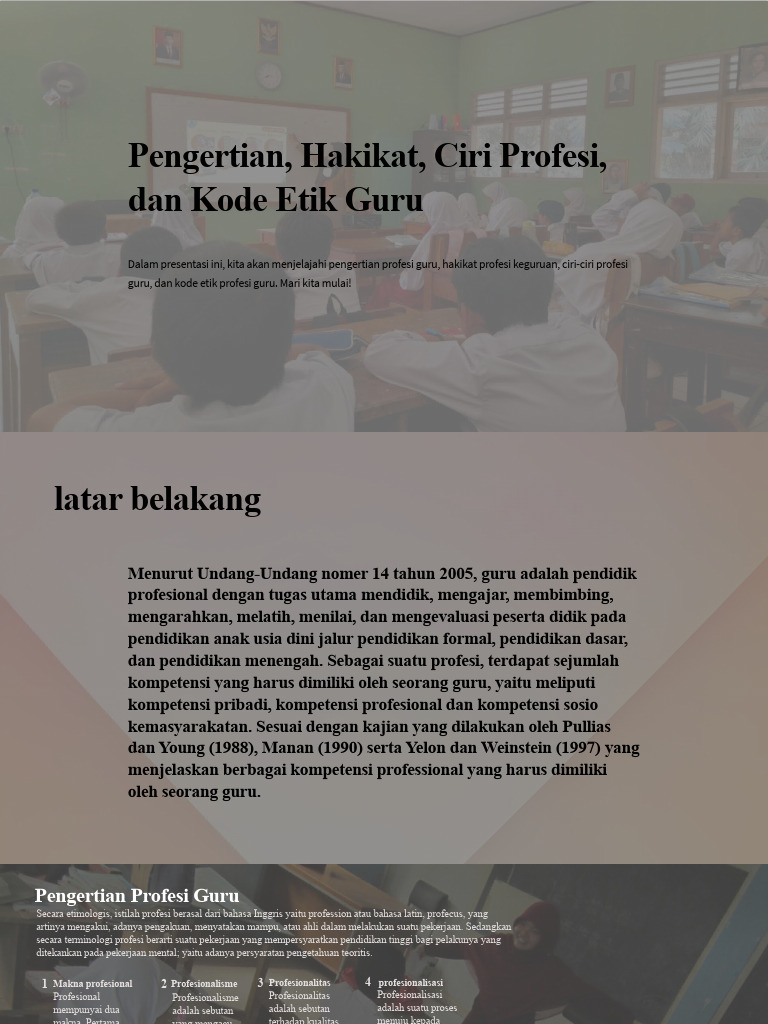 Pengertian-Hakikat-Ciri etika Guru | PDF