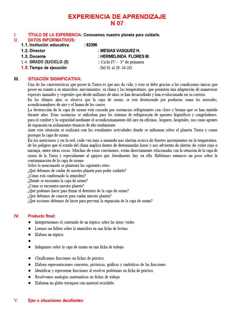 EXPERIENCIA DE 3RO.docx | PDF