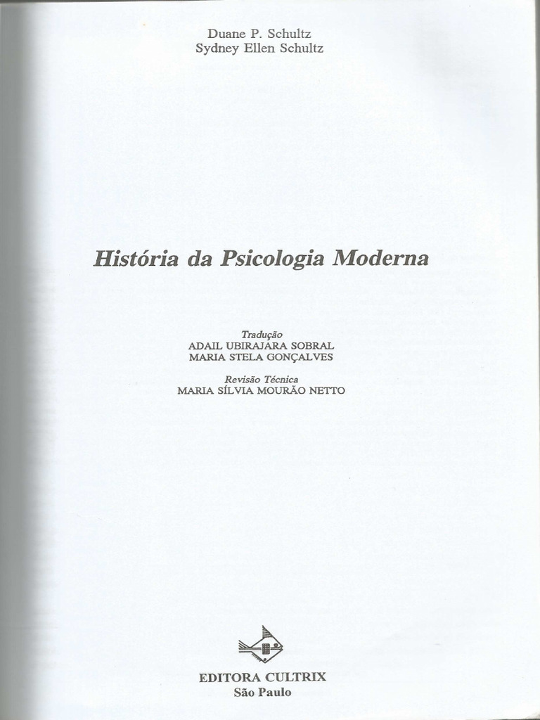 Schultz - A Nova Psicologia (C) | PDF