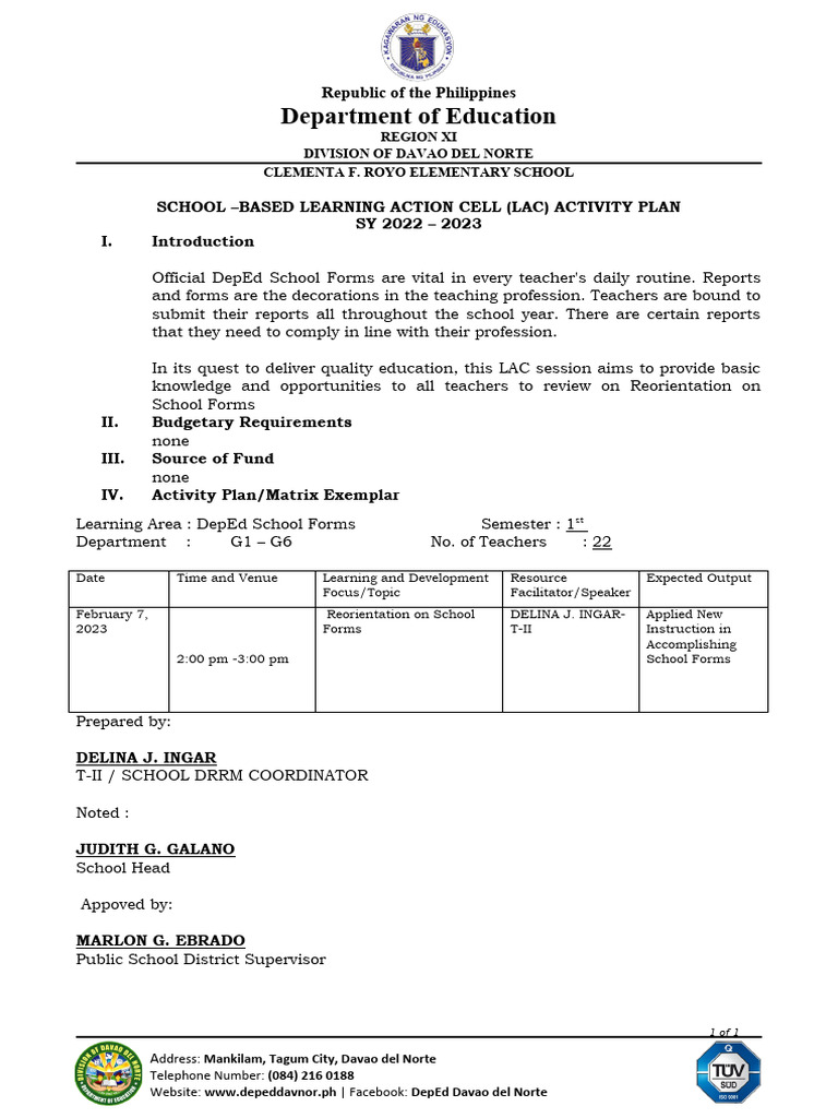 Mpre Lac Filipino | PDF | Cognition | Behavior Modification