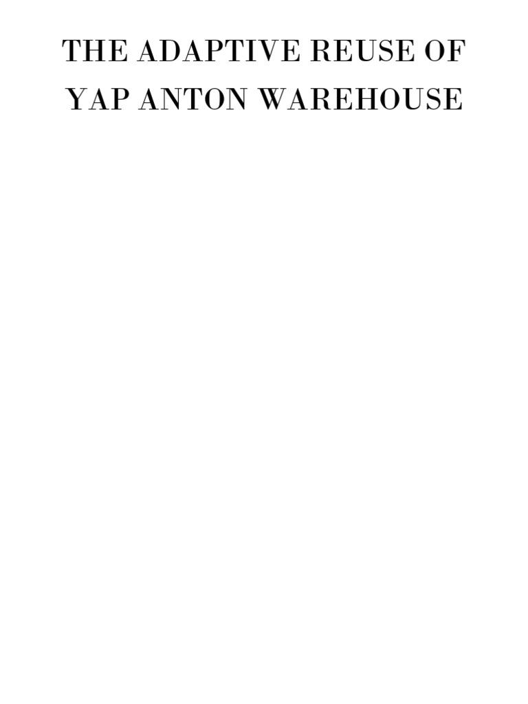 Yap Anton Research | PDF | Reuse | Building