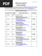 CBSE Sports Calendar 2025-26 Overview | PDF | Sports