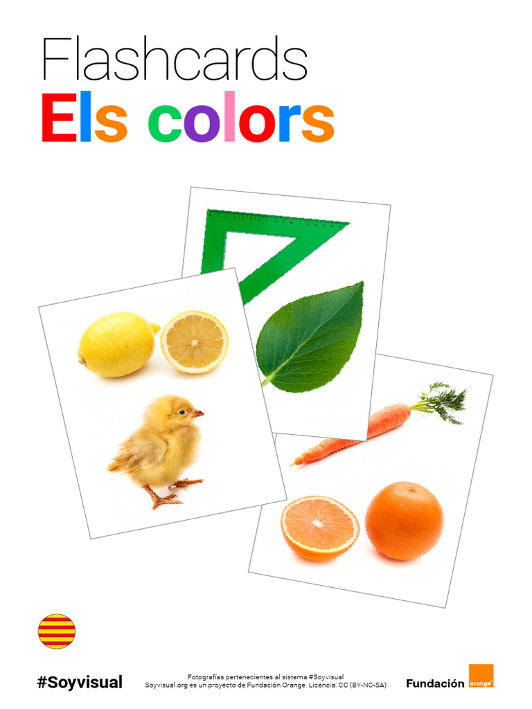 Flashcards. Els Colors | PDF | Tarjeta de memoria flash | Cognición