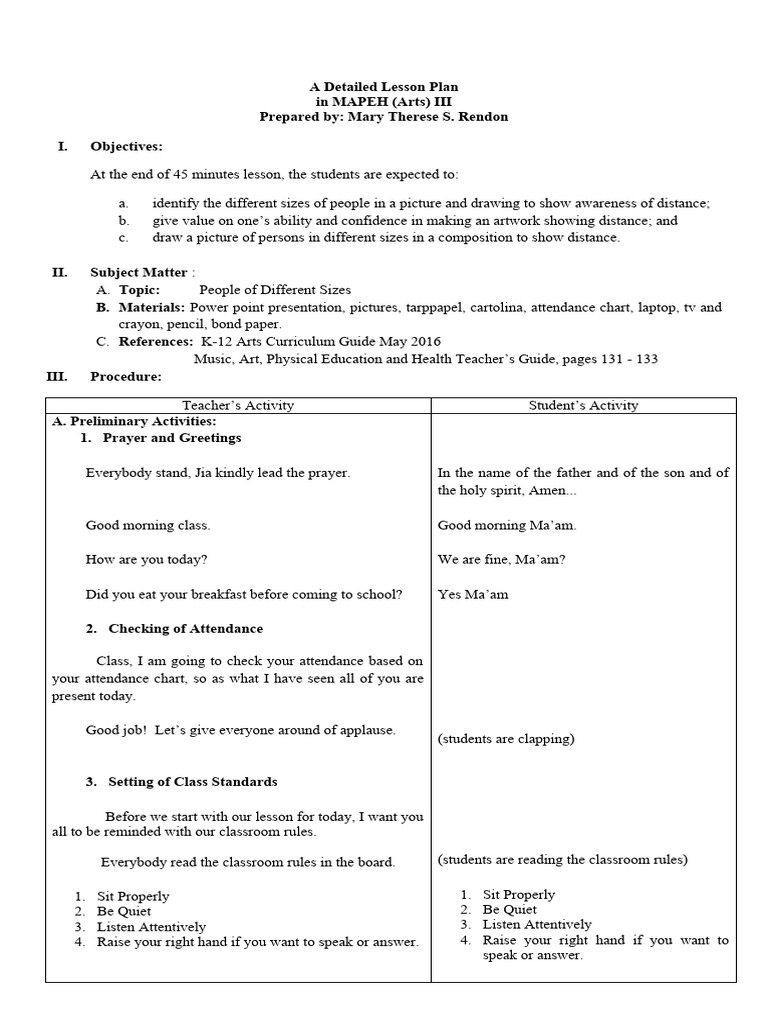 LP in Arts 3 No.1 | PDF | Composition (Visual Arts) | Perspective ...