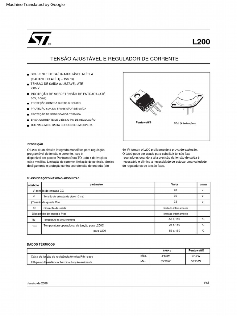 L200CV | PDF | Metrologia | Ciências Físicas