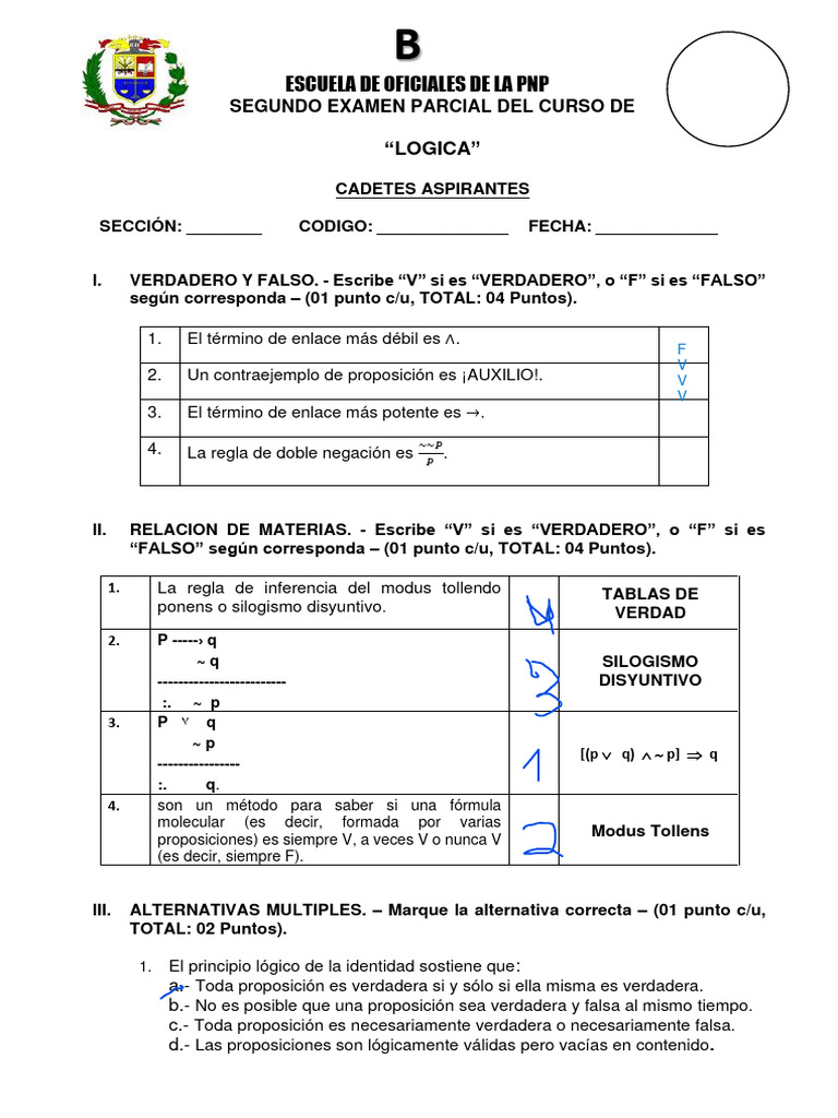 Examen B Desarrollado | PDF