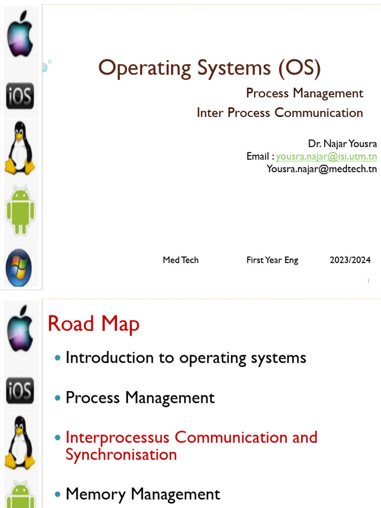 Operating Systems - Interprocess Communication - Signals | PDF ...