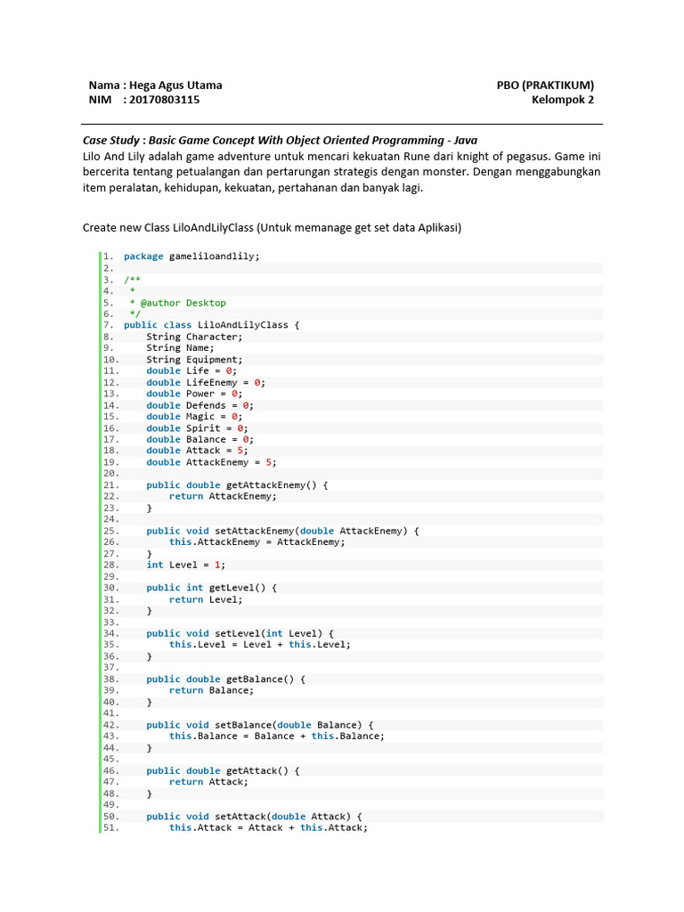 Java OOP Game Development Guide | PDF