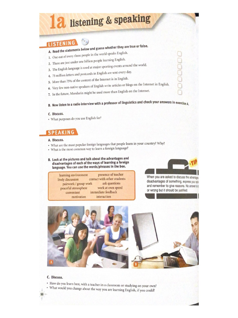 1a Listening & Speaking | PDF