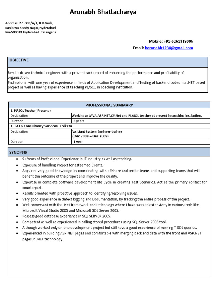 AB 2022 Resume | PDF | Microsoft Sql Server | Sql