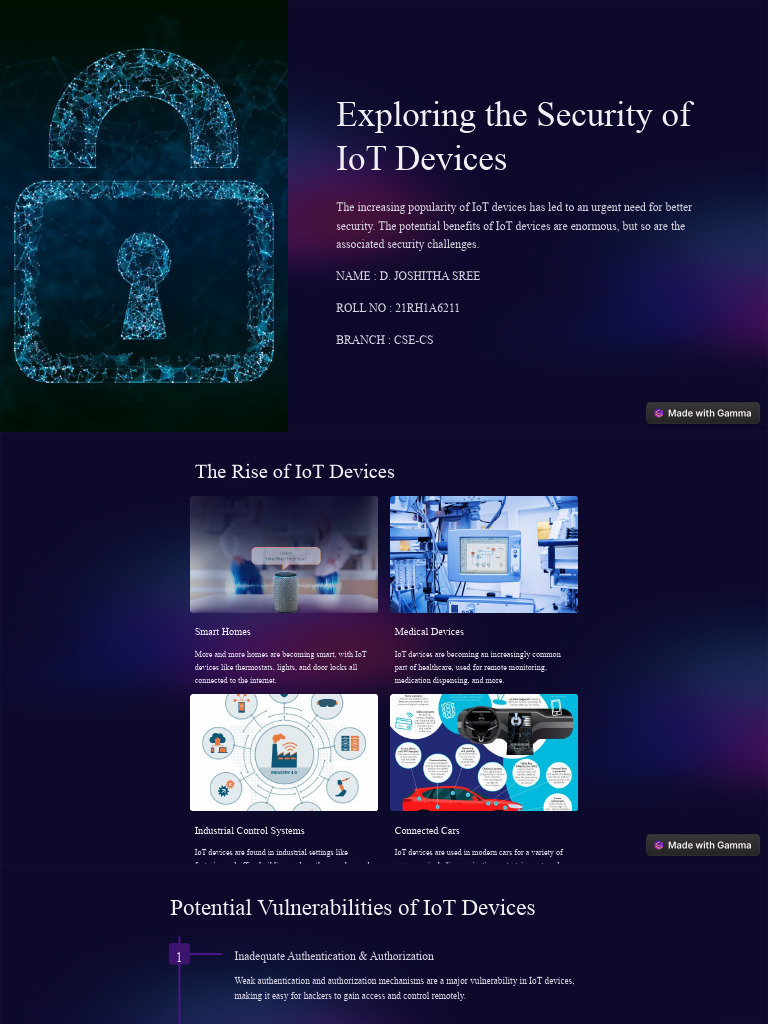 Exploring The Security of IoT Devices | PDF